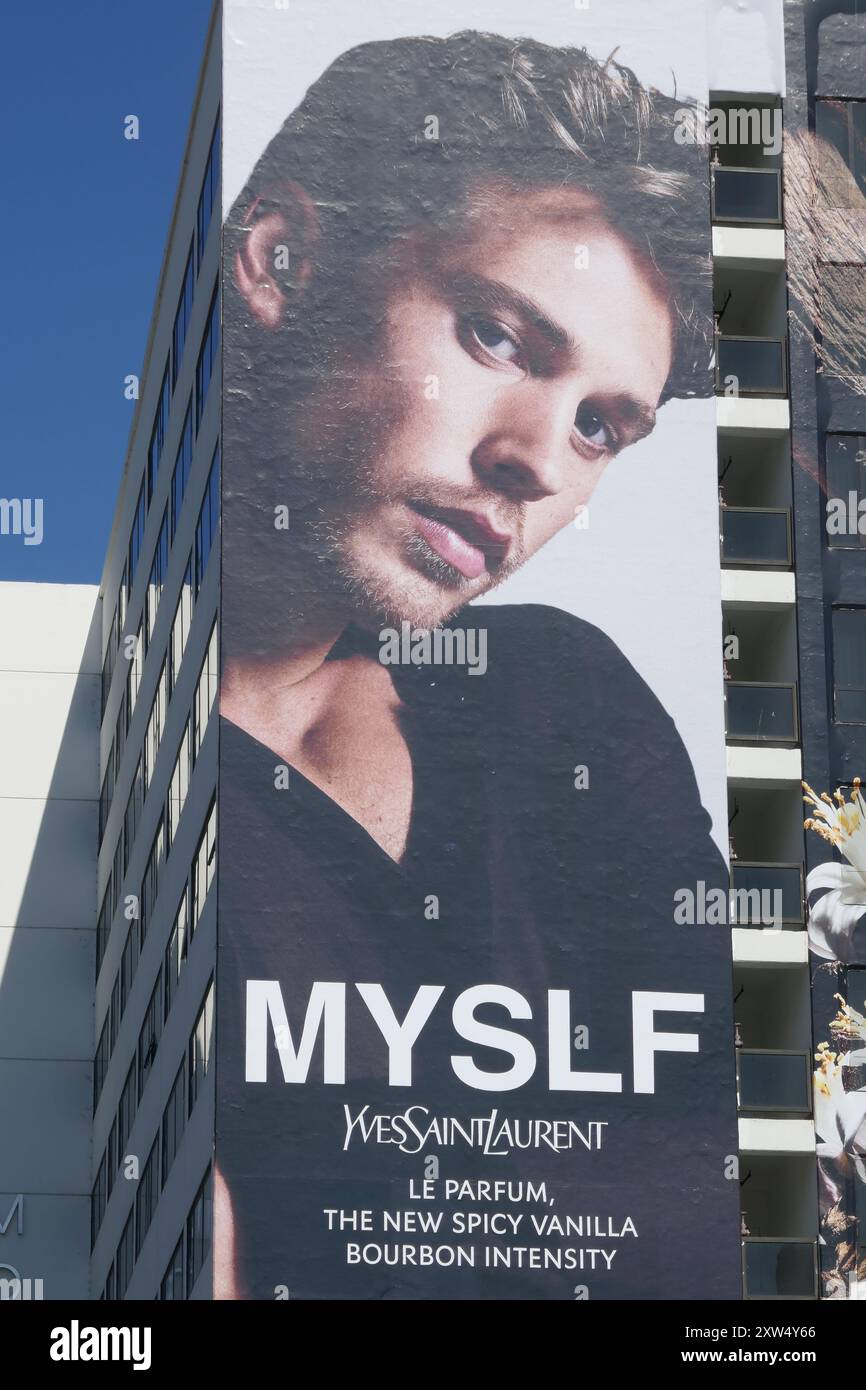 Los Angeles, California, USA 11th August 2024 Austin Butler YSL Parfum ...