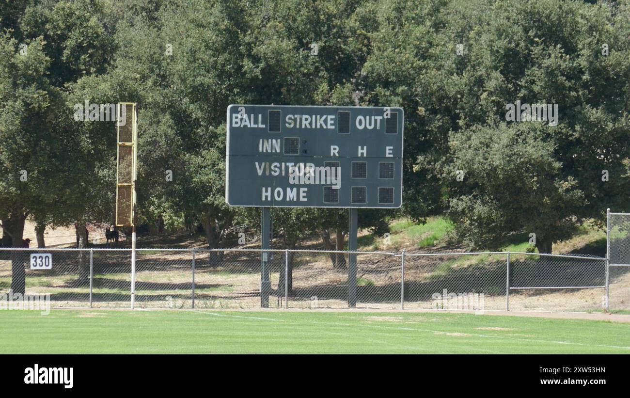 Los Angeles, California, USA 12th August 2024 Pote Baseball Field where ...