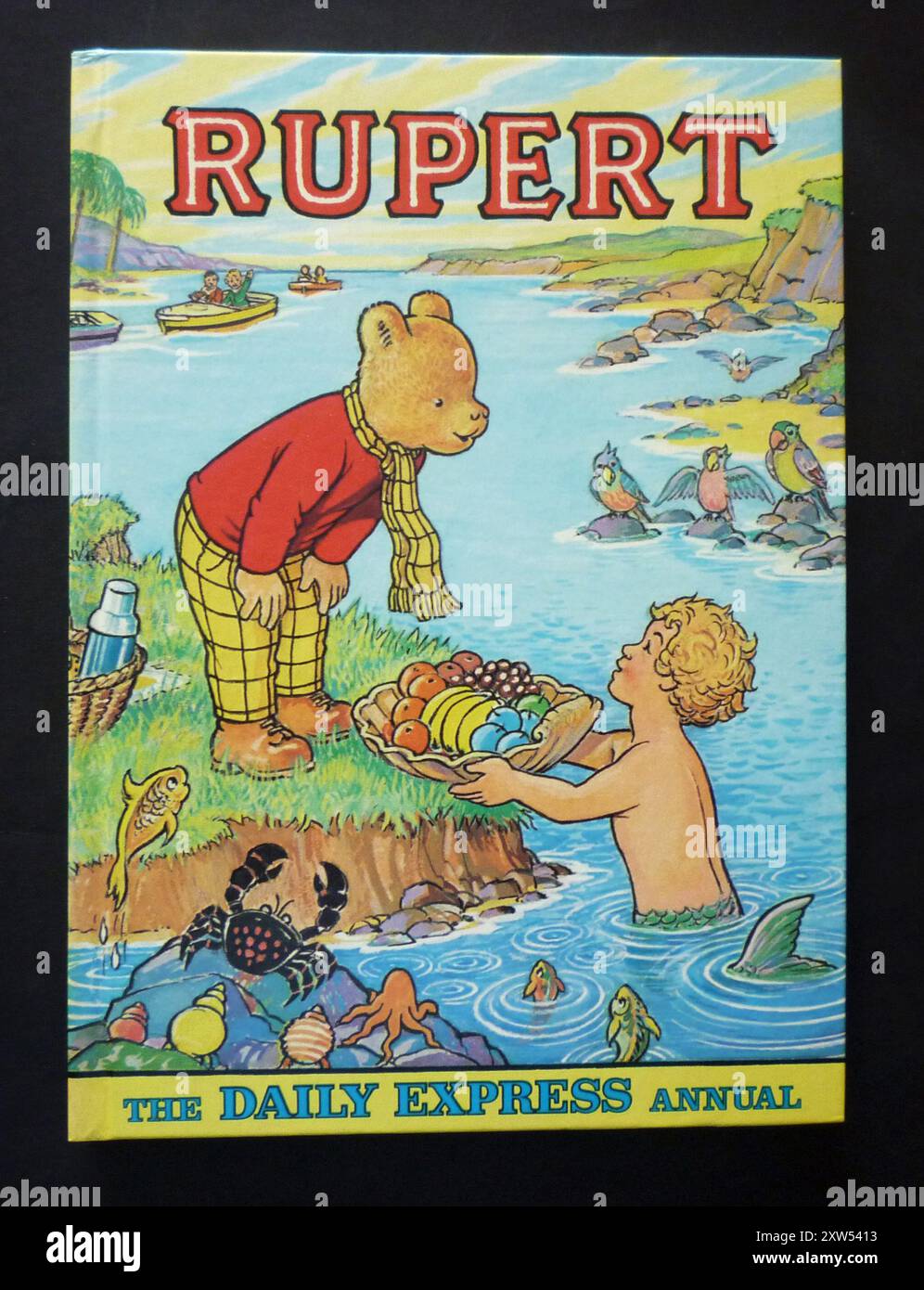 A vintage children’s ‘Rupert’ annual, published by The Daily Express ...