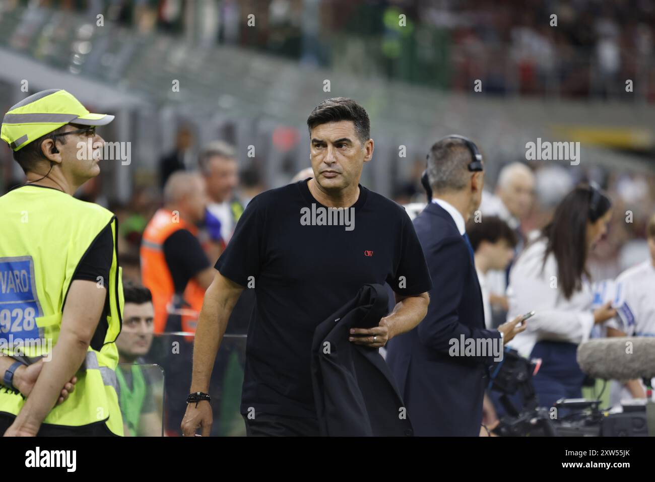 Paulo Fonseca manager of AC Milan during the Italian Serie A, 2024 ...