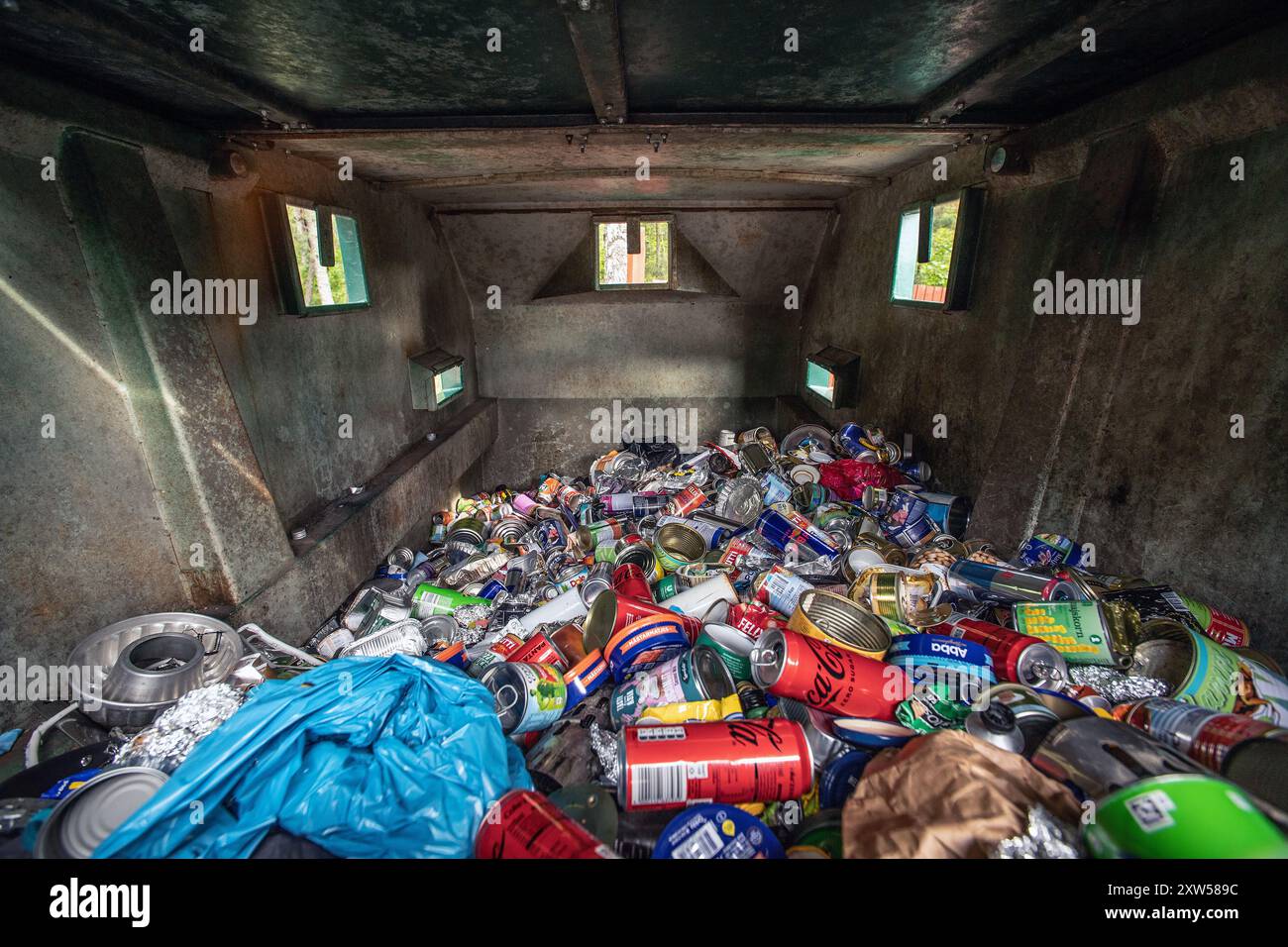 Trash can inside hi-res stock photography and images - Alamy