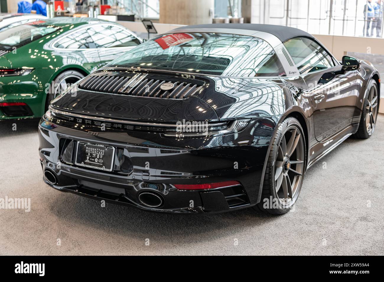 New York City, USA - March 27, 2024: 2023 Porsche 911 convertible ...