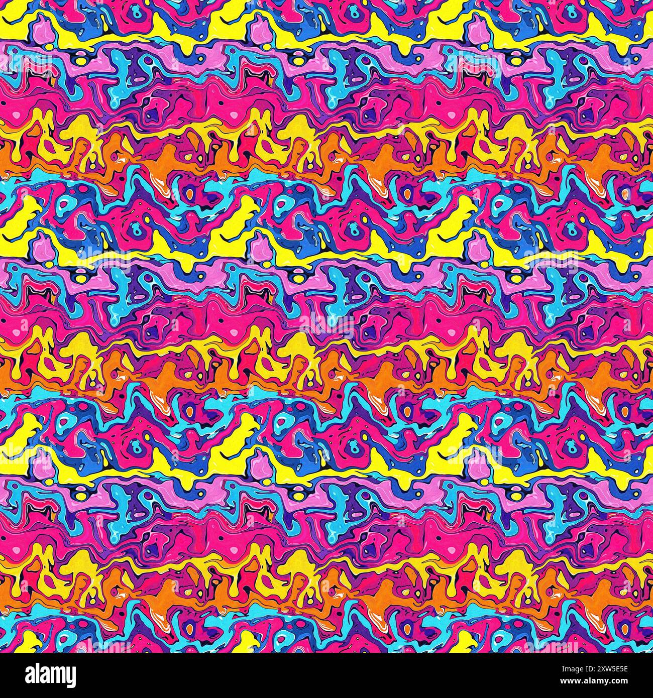 Whimsical ink splodge digital pattern with fun dripping paint effect ...