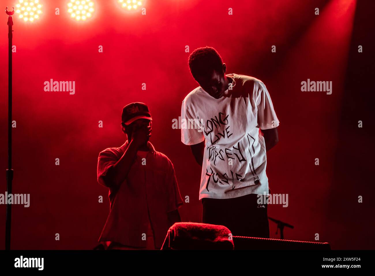 London, United Kingdom. 17th August 2024. Loyle Carner brings on stage ...