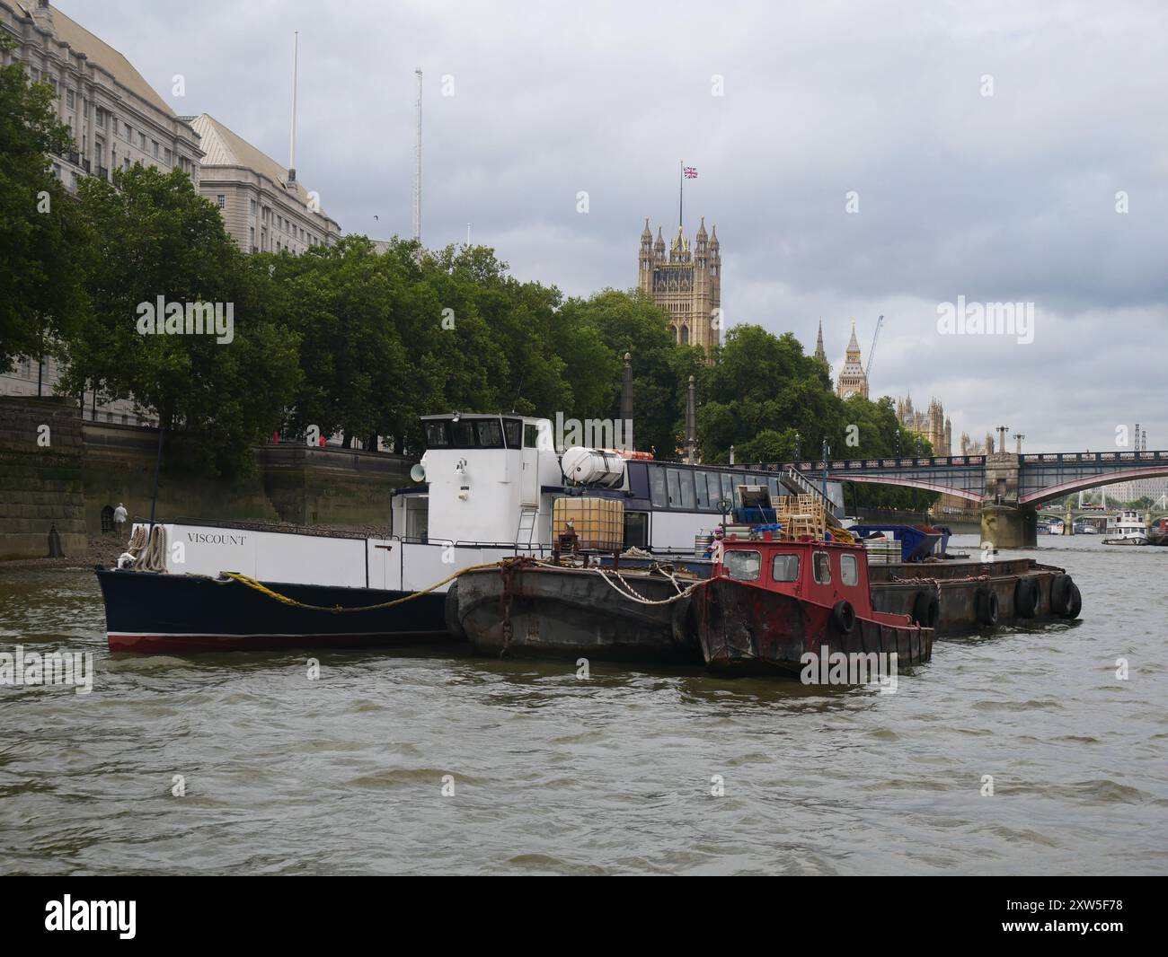 The Thames from the Thames Clipper Stock Photo - Alamy