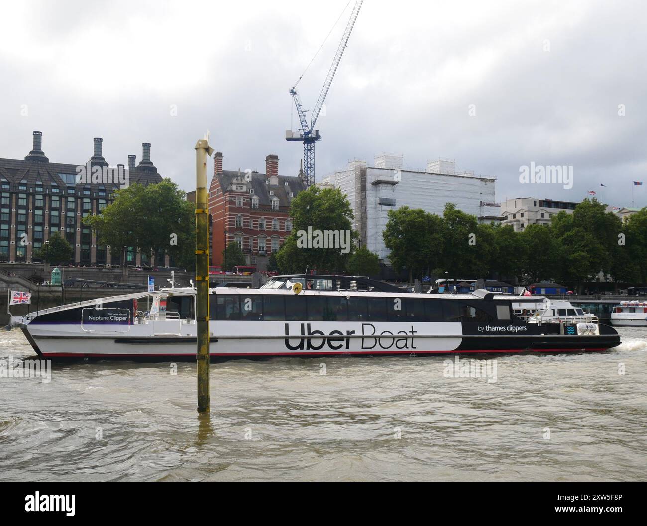 The Thames from the Thames Clipper Stock Photo - Alamy