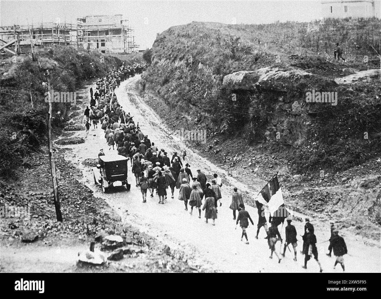 The Fascist march on Rome. In 1922 the Fascists, headed by Mussolini ...