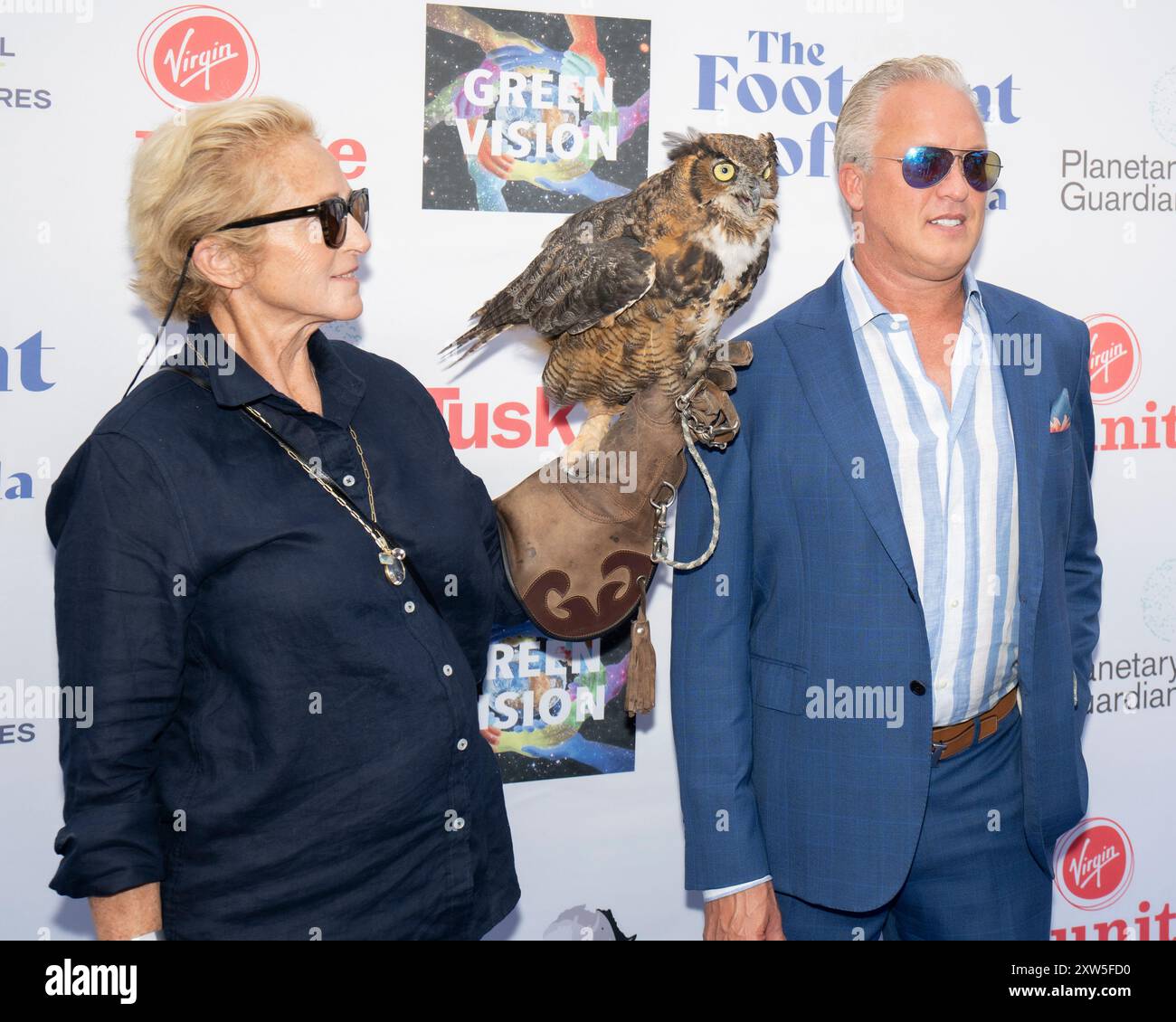 Jane Gill and Gary Green attends The Footprint of Life Gala 2024 at a ...