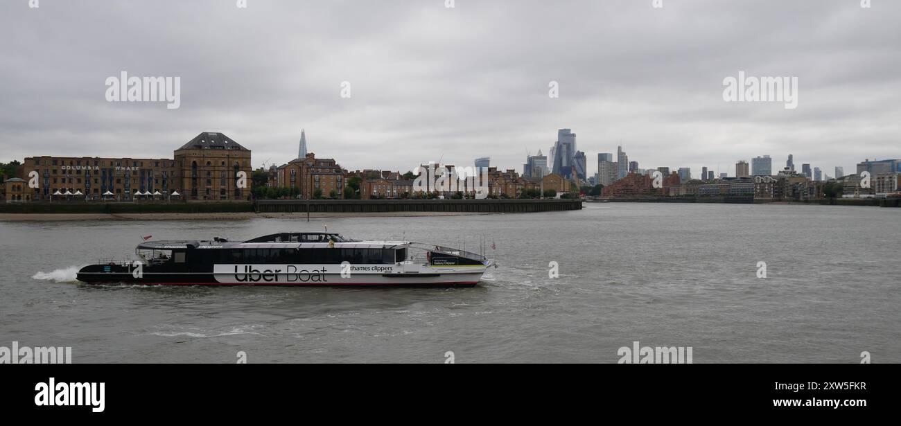 The Thames from the Thames Clipper Stock Photo - Alamy
