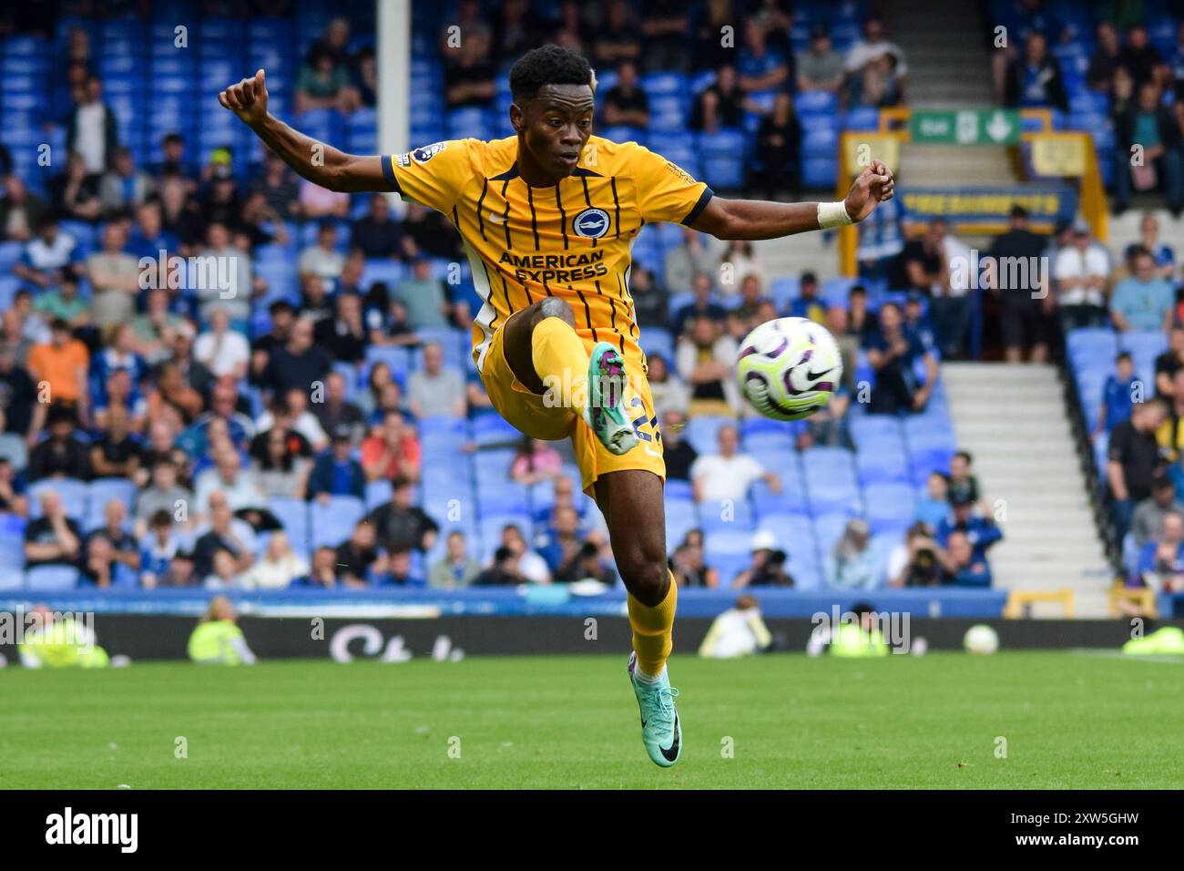 Liverpool, UK. 17th Aug, 2024. Brighton and Hove Albion forward Simon ...
