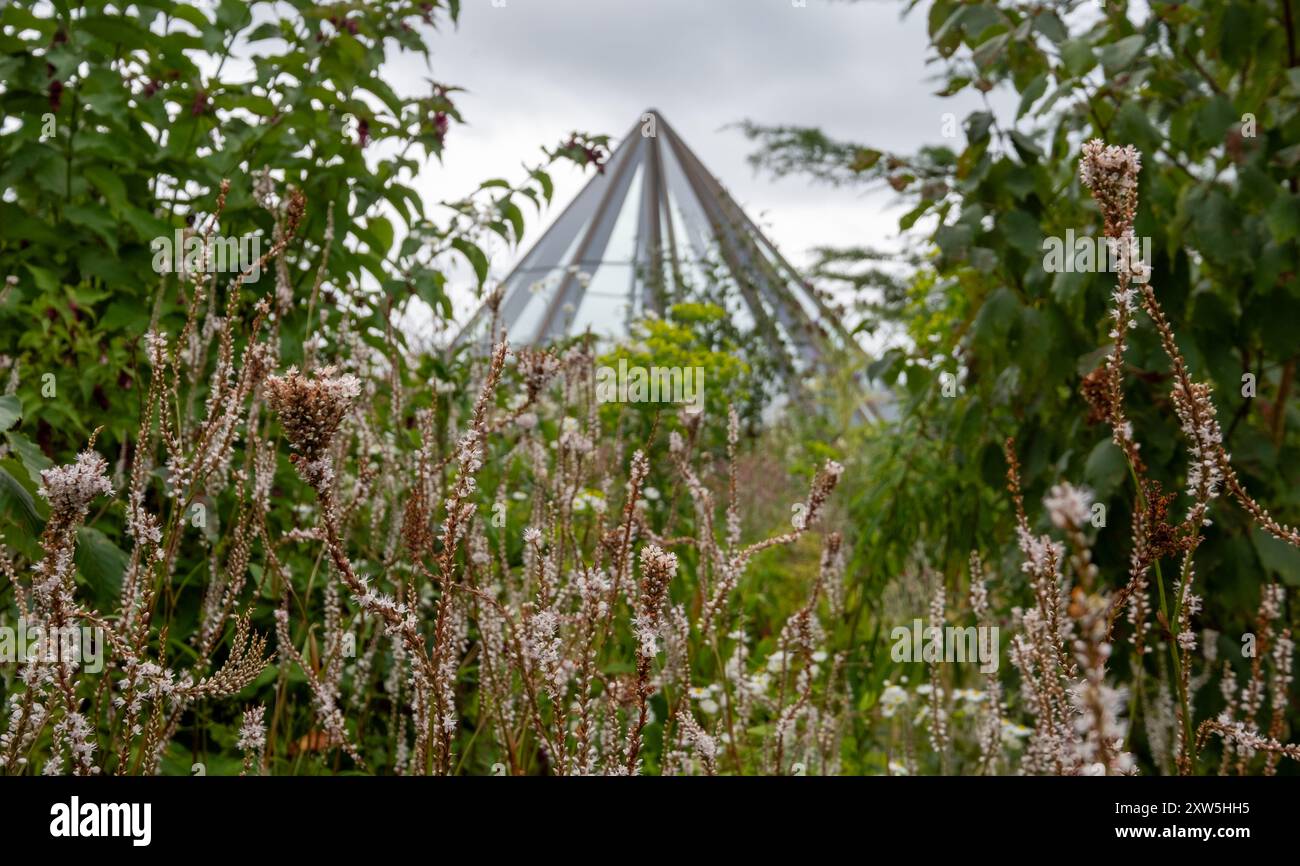 Woolbeding Glasshouse. Pyramid shaped modern conservatory designed by ...
