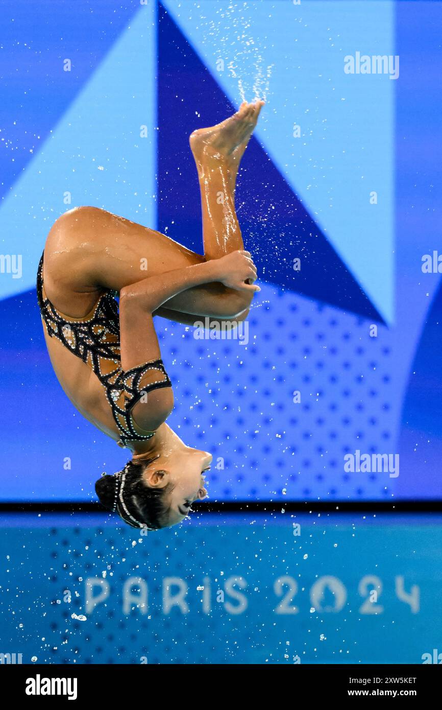 Athletes of team United States of America compete in the artistic ...