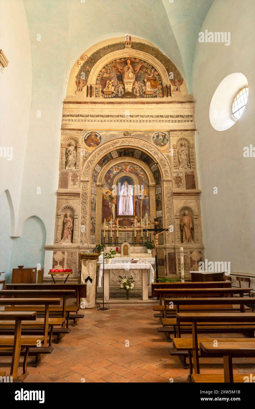 PERUGIA, ITALY - MAY 15, 2024: The chapell Madonna del Voto in church ...