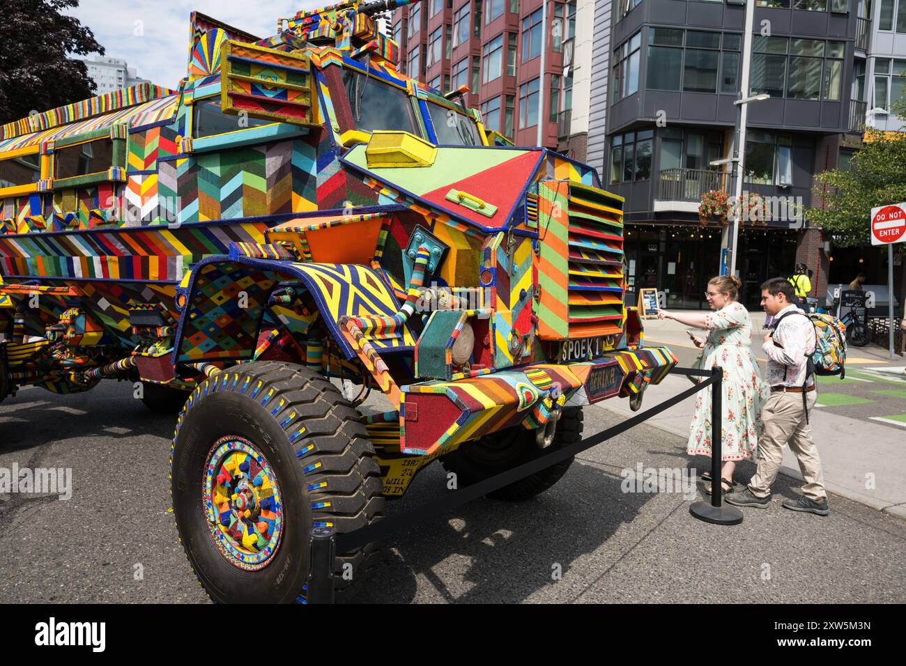Seattle, USA. 17th Aug 2024. The Belltown Mural Festival kicks off ...