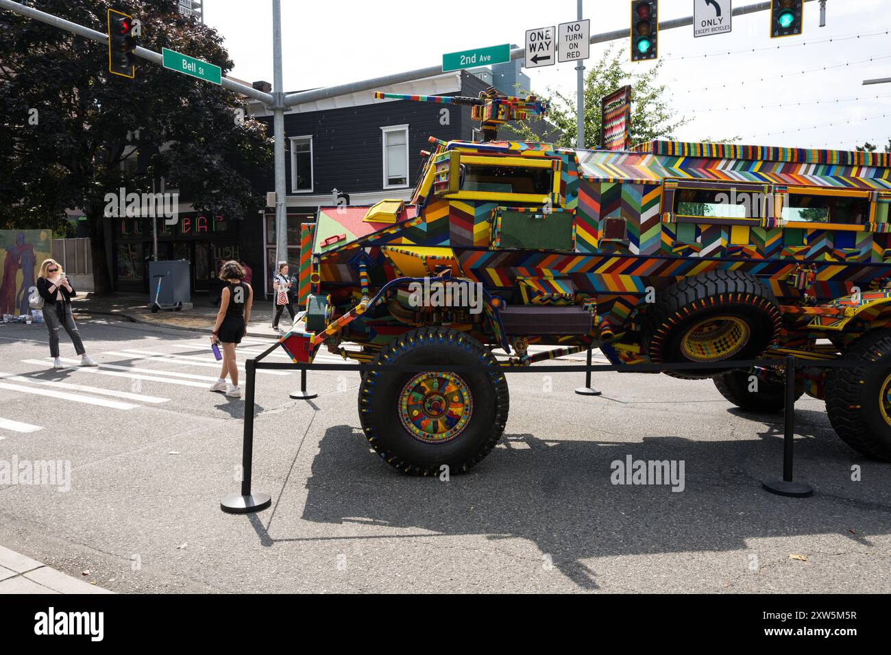 Seattle, USA. 17th Aug 2024. The Belltown Mural Festival kicks off ...