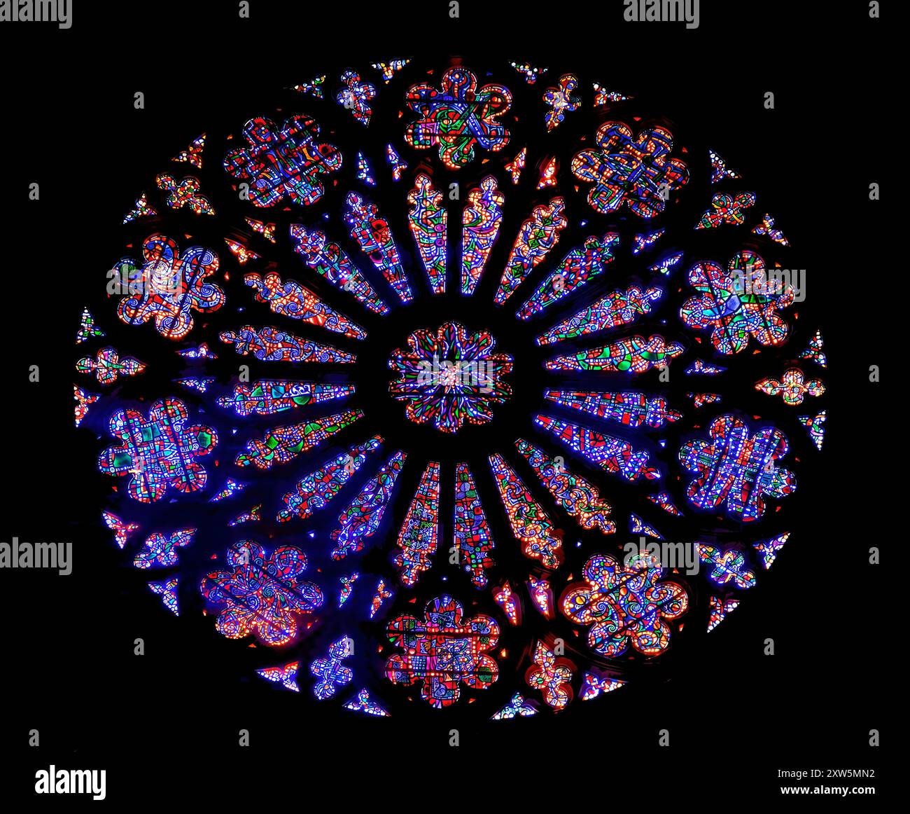 Colorful Rose Window Vibrant Colors Stained Glass Basilica National ...