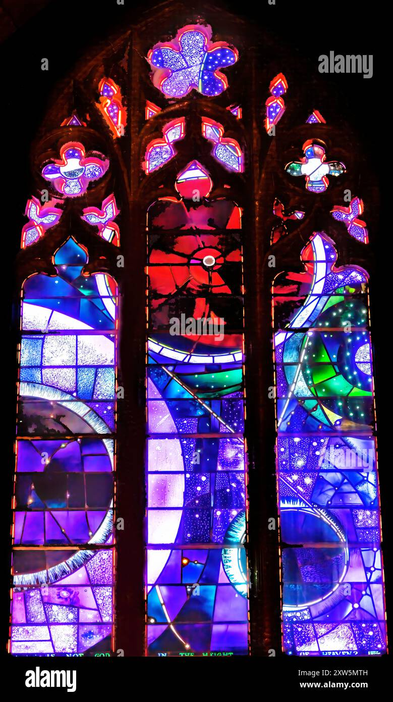 Space Stained Glass Window Moon Rock inside Glass Basilica National ...