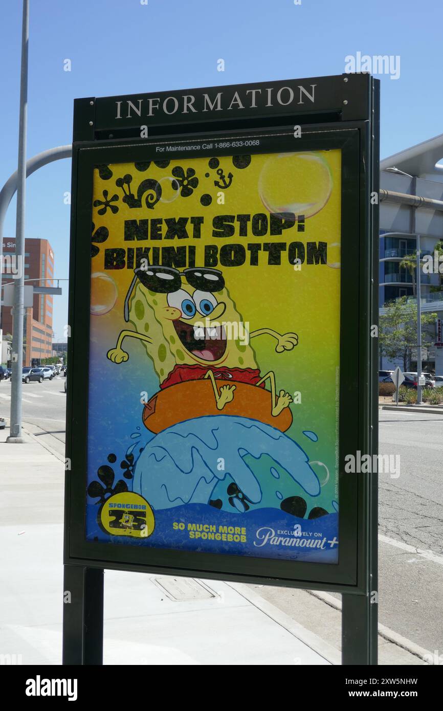 Los Angeles, California, USA 13th August 2024 SpongeBob Squarepants ...