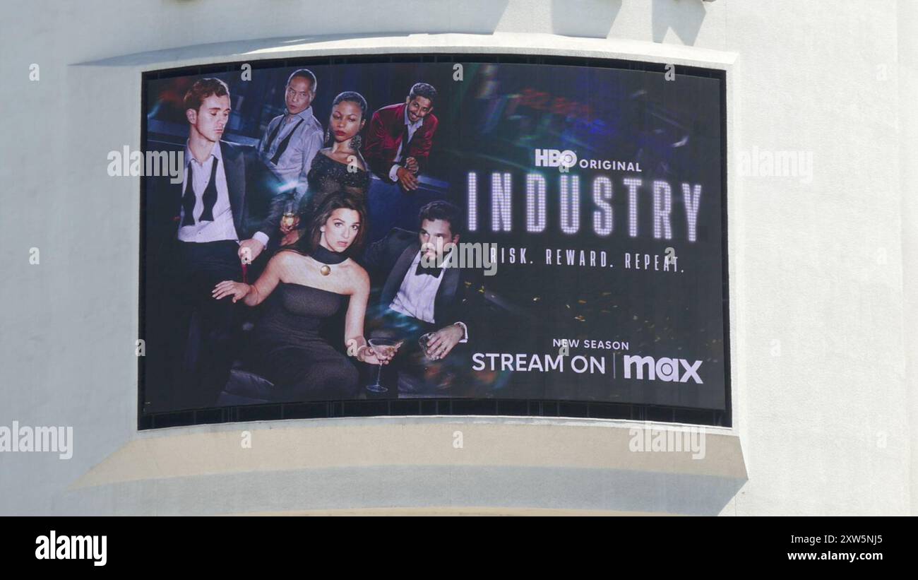 Los Angeles, California, USA 13th August 2024 Industry HBO Billboard at ...