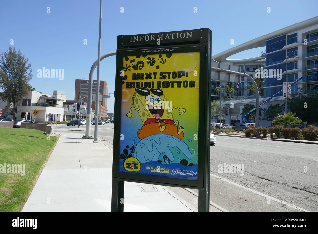 Los Angeles, California, USA 13th August 2024 SpongeBob Squarepants ...