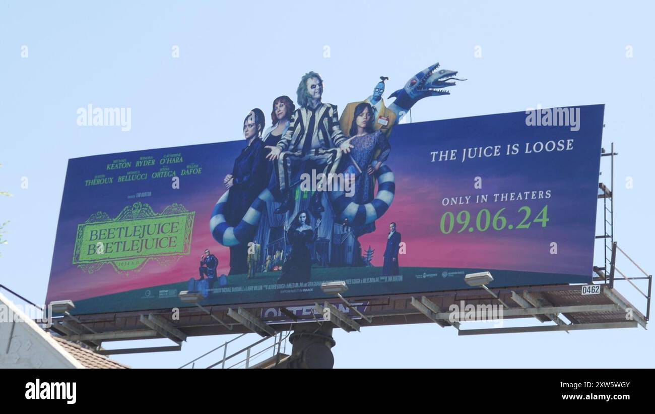 Los Angeles, California, USA 14th August 2024 Tim Burton Beetlejuice ...