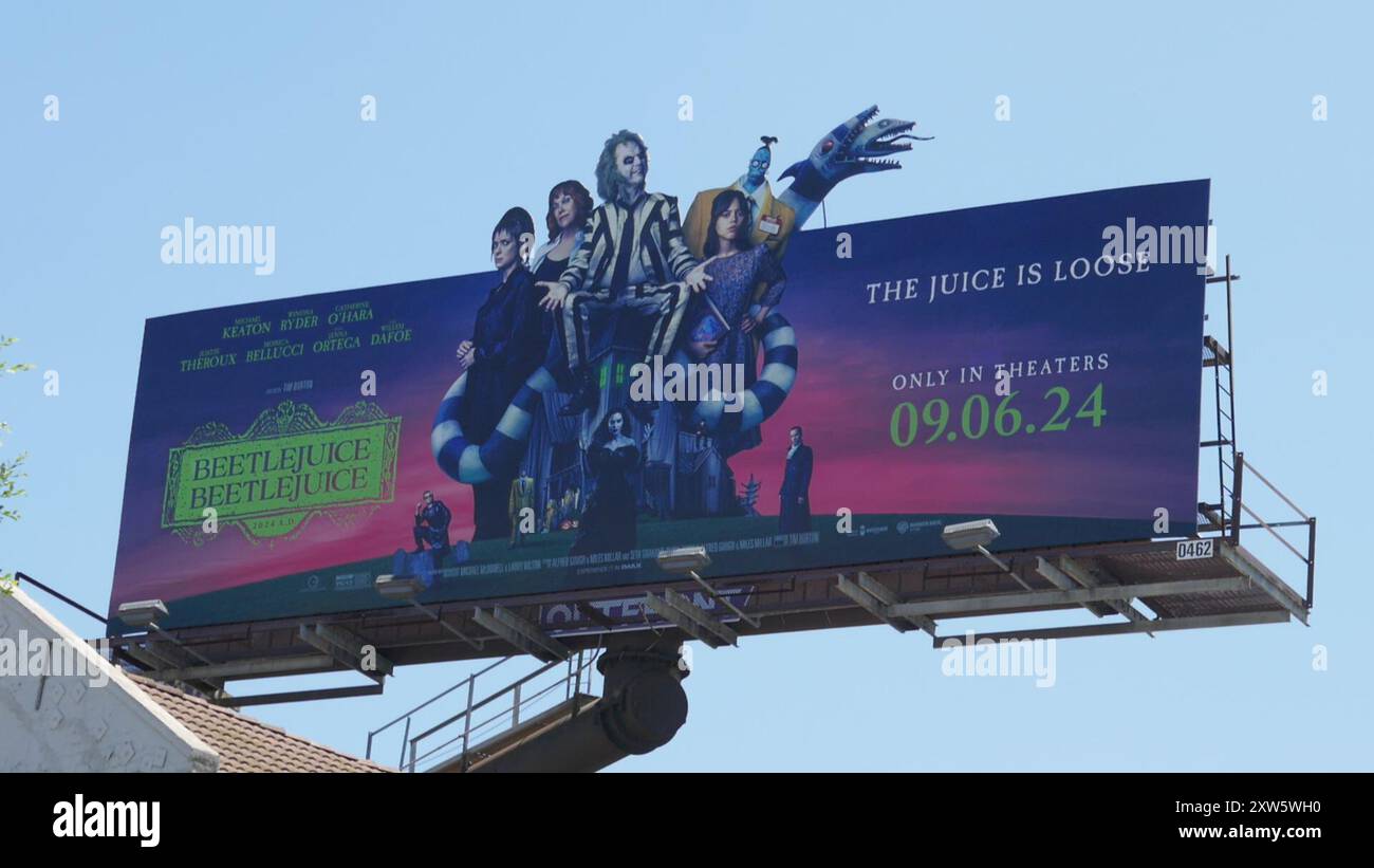 Los Angeles, California, USA 14th August 2024 Tim Burton Beetlejuice ...