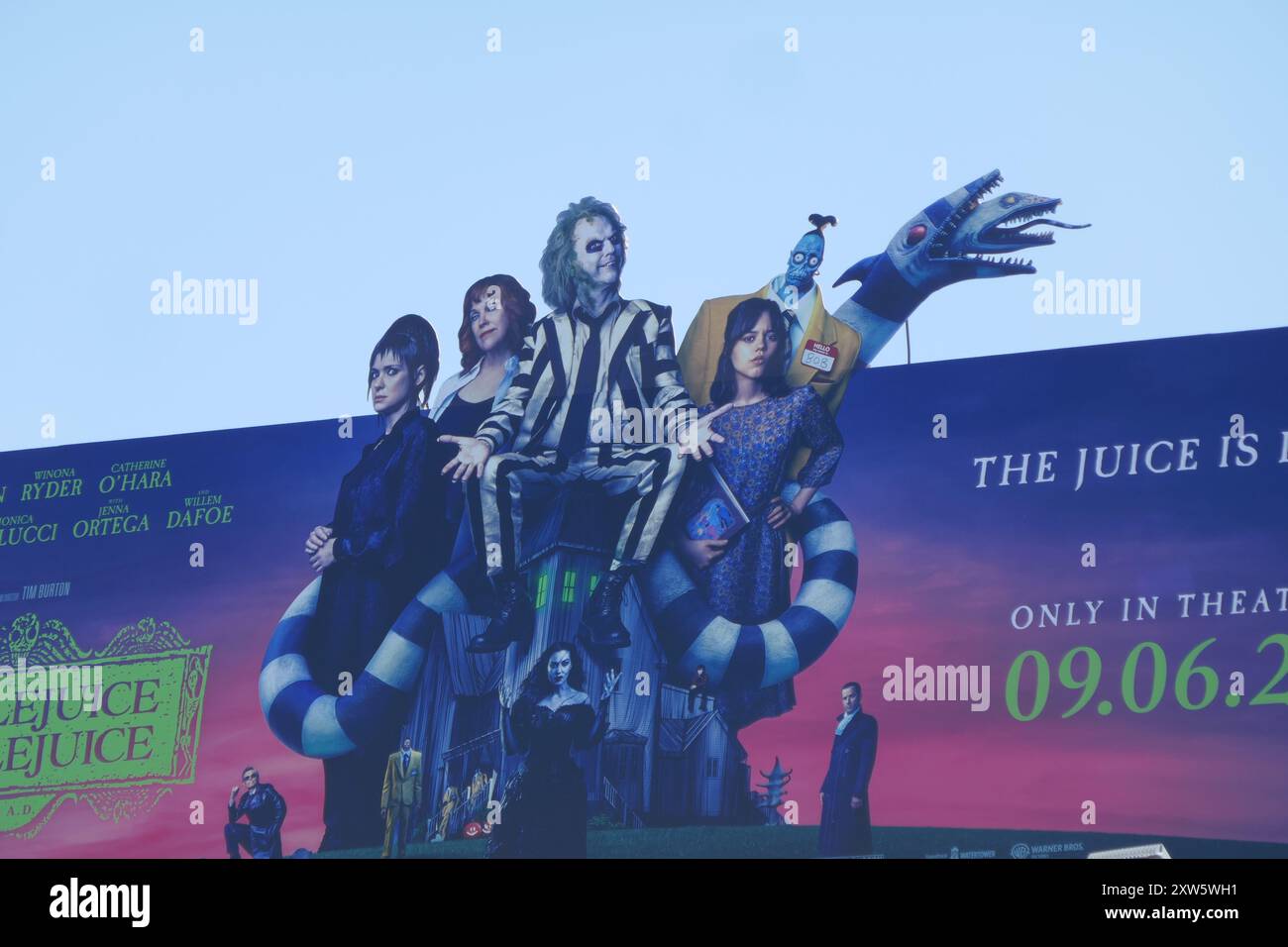 Los Angeles, California, USA 14th August 2024 Tim Burton Beetlejuice ...