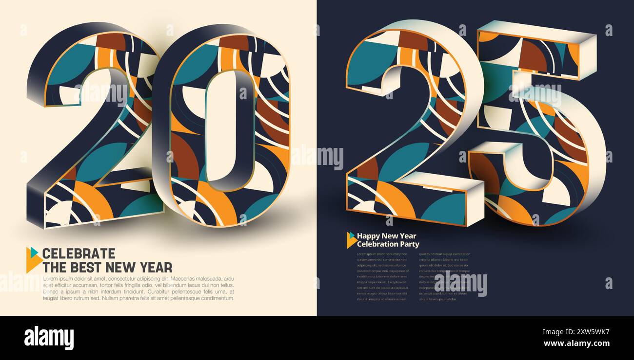 3d gold 2025 vectors hi-res stock photography and images - Alamy