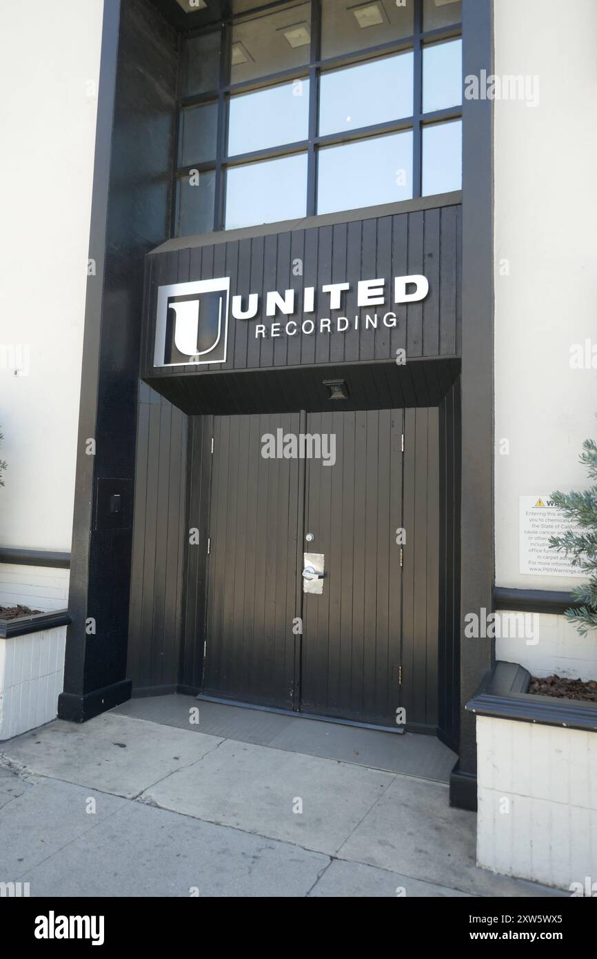 Los Angeles, California, USA 14th August 2024 United Recording Studio ...
