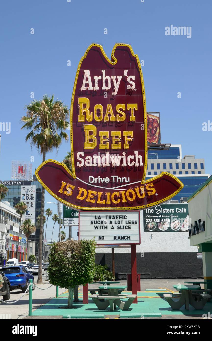 Los Angeles, California, USA 14th August 2024 ArbyÕs Cowboy Hat Roast ...