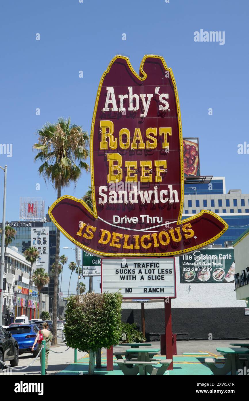 Los Angeles, California, USA 14th August 2024 ArbyÕs Cowboy Hat Roast ...