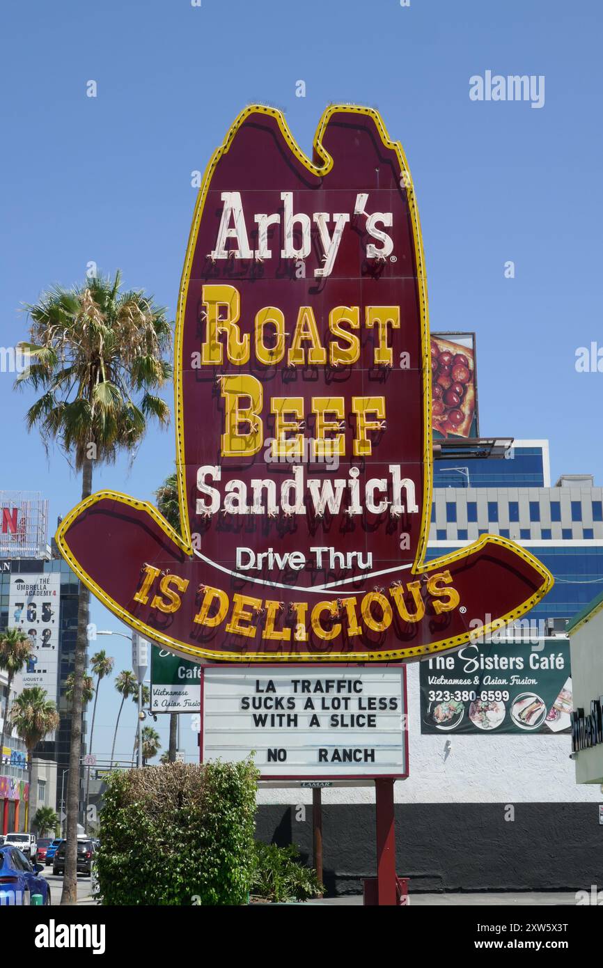 Los Angeles, California, USA 14th August 2024 ArbyÕs Cowboy Hat Roast ...