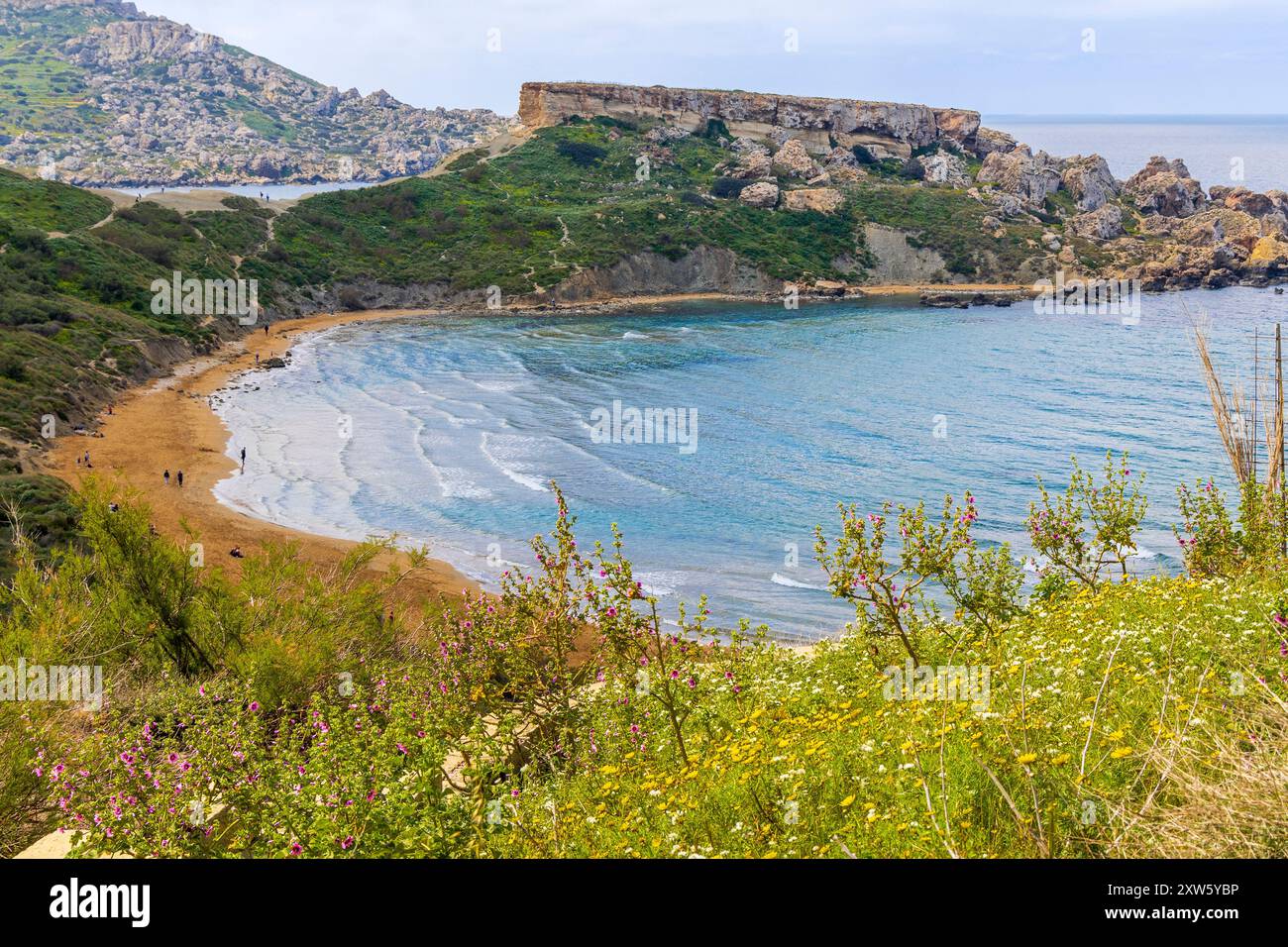 Mellieha beach bay hi-res stock photography and images - Alamy