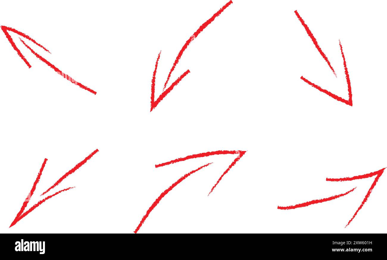 Abstract red arrows on a white background Stock Vector Image & Art - Alamy