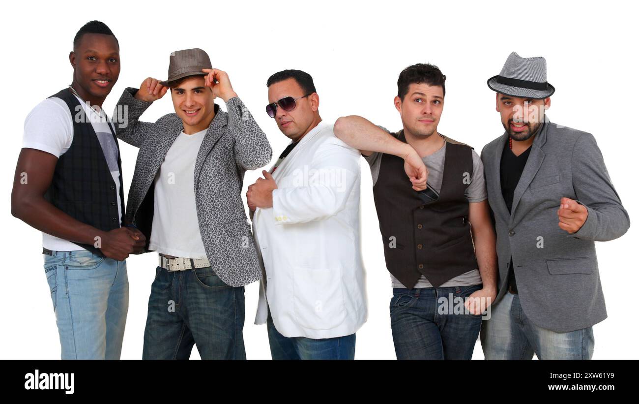 Men group fashionable hi-res stock photography and images - Alamy