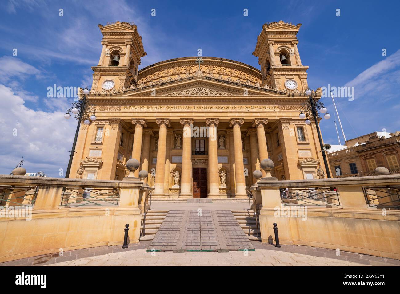 Malta, Mosta. Sanctuary Basilica of the Assumption of Our Lady, commonly known as the Rotunda of ...
