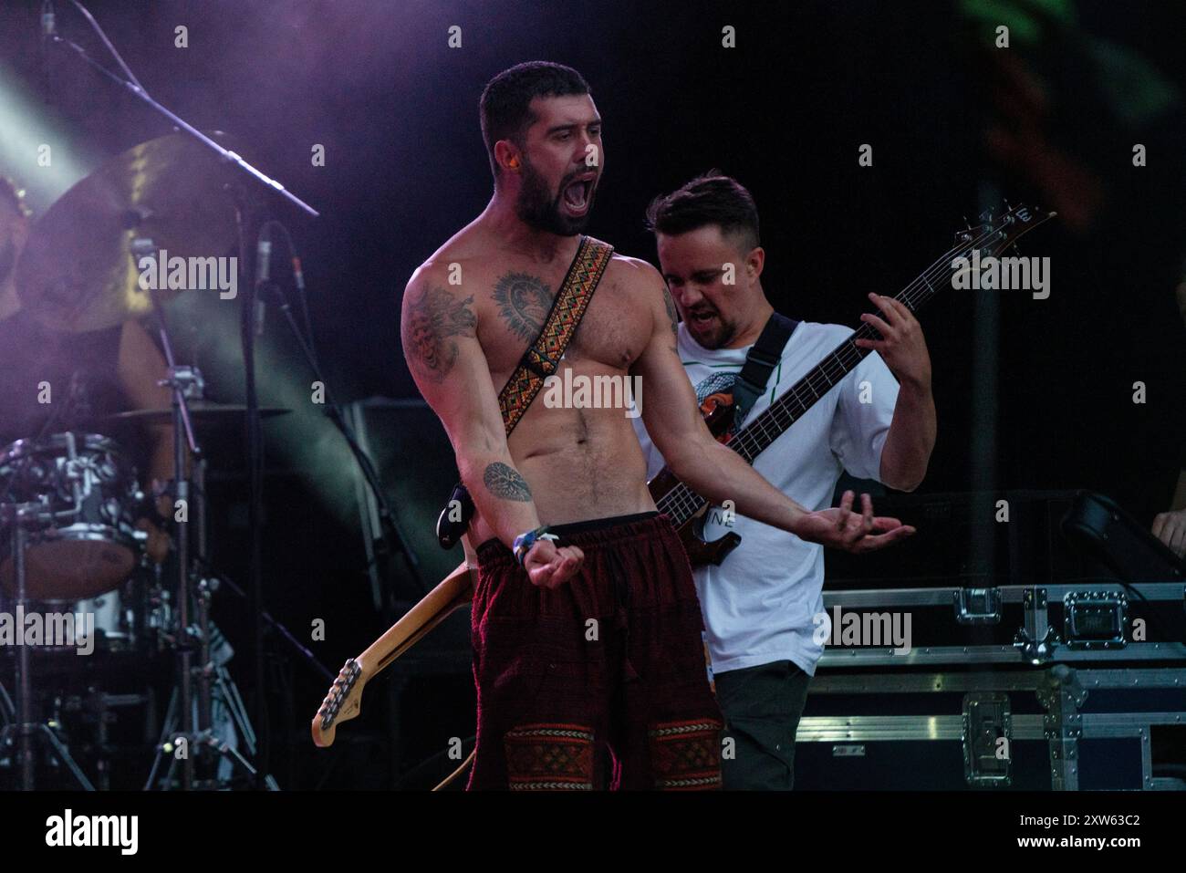 GREEN MAN FESTIVAL, BRECON, WALES, UK - AUGUST 17 2024: Harry Wilkinson ...