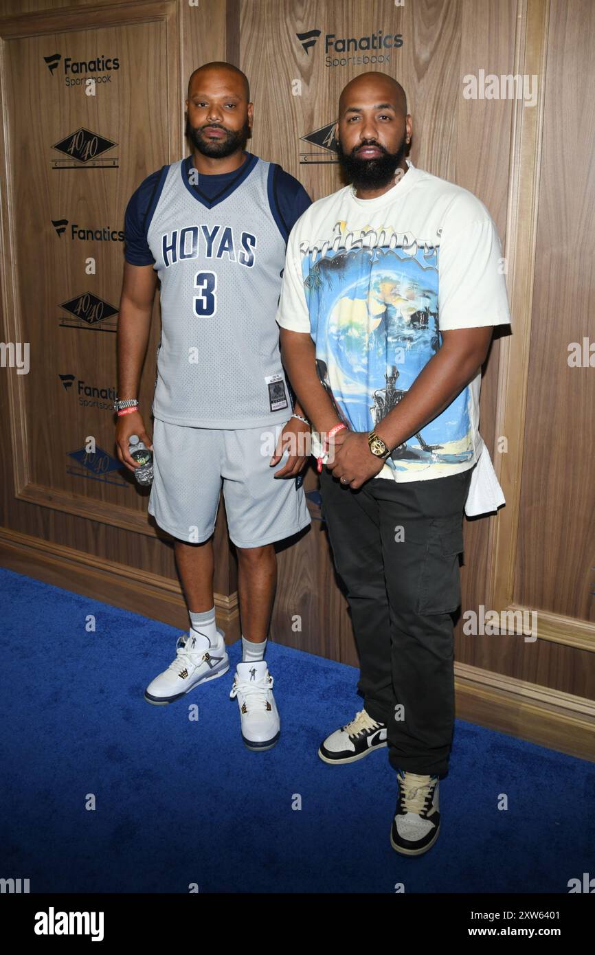 Rashad Bilal and Troy Millings attending the 40/40 club blue carpet at ...
