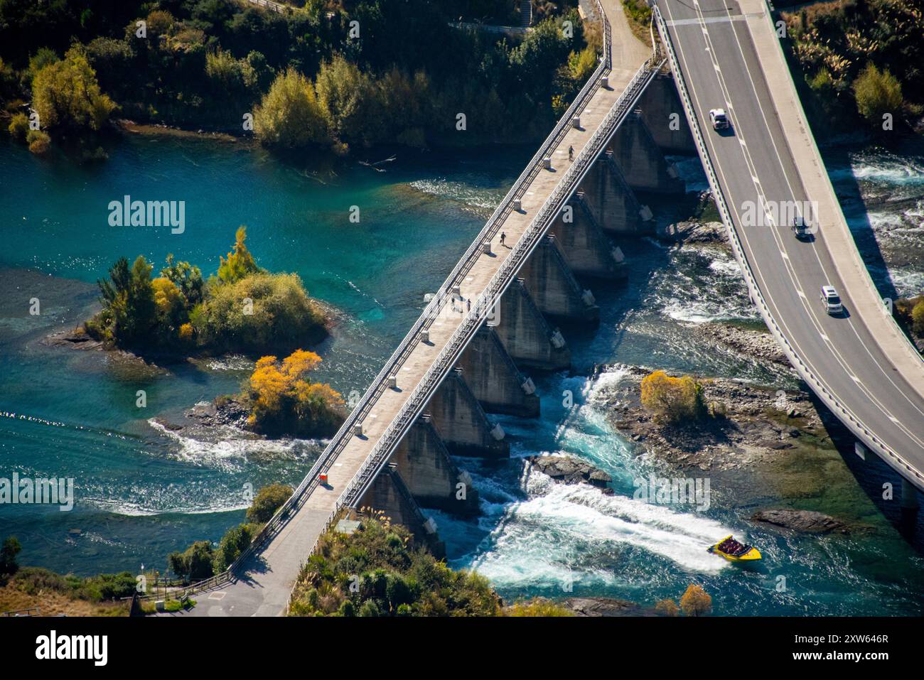Historic Dam in Frankton - New Zealand Stock Photo - Alamy