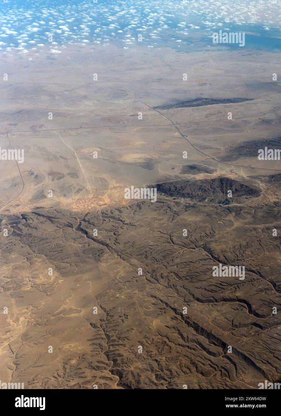 Aerial view of the Suez desert in Egypt Stock Photo - Alamy