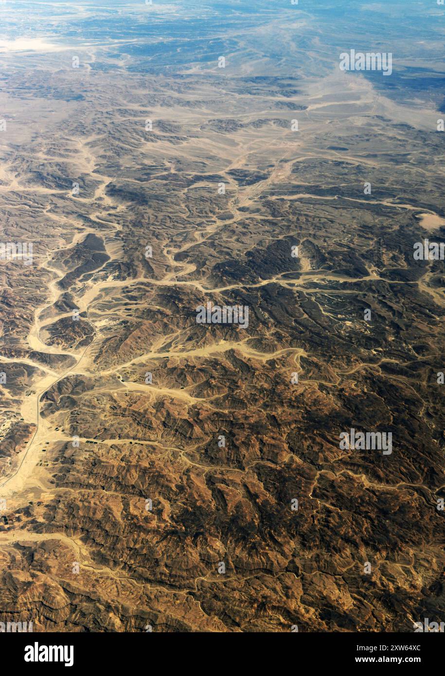 Aerial views of the Sinai desert in Egypt Stock Photo - Alamy