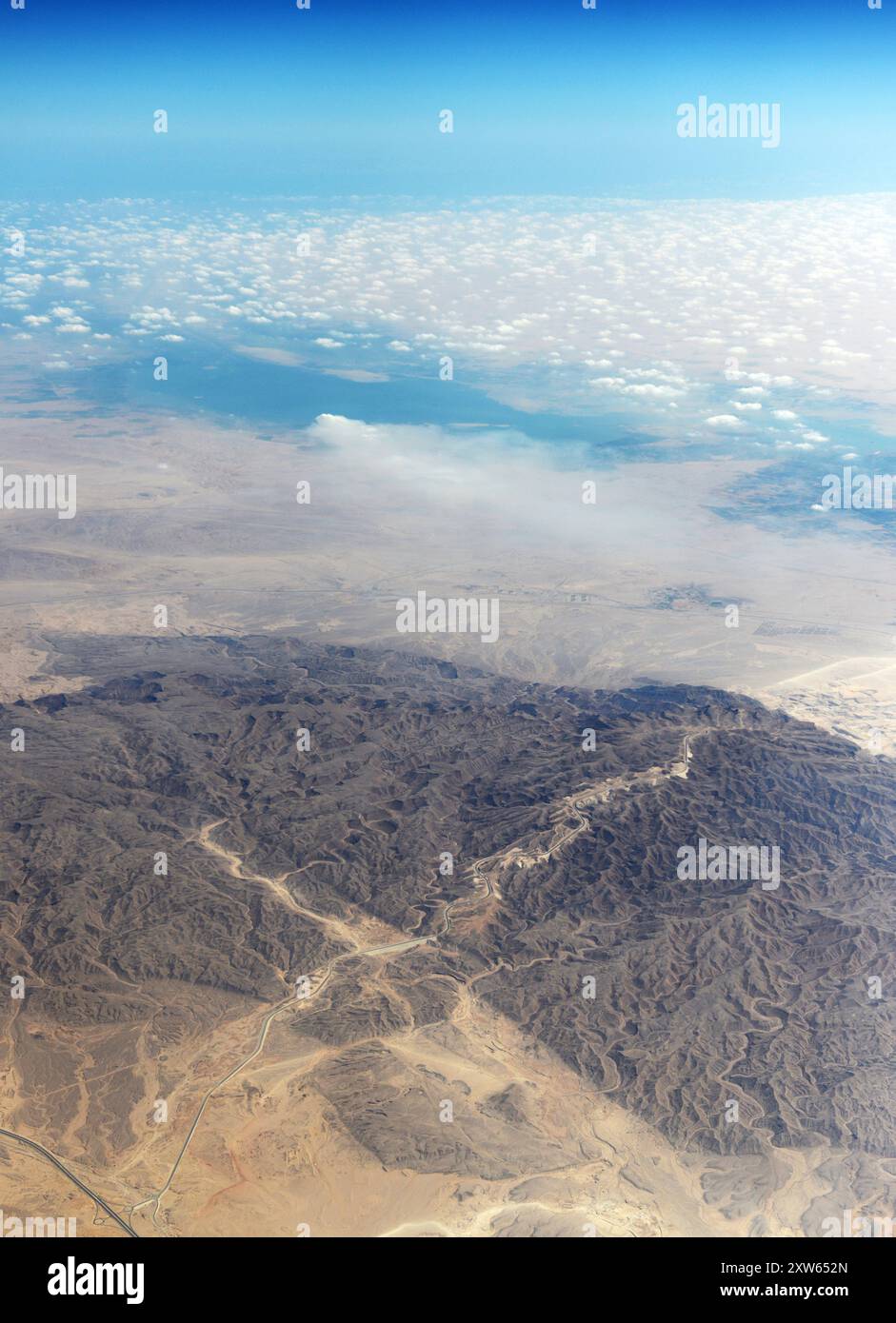 Aerial views of the Sinai desert in Egypt Stock Photo - Alamy