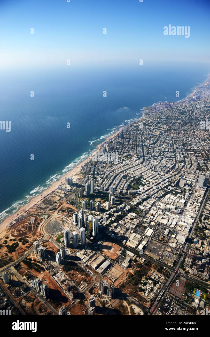 Aerial views of the Southern part of Gush Dan in Israel Stock Photo - Alamy