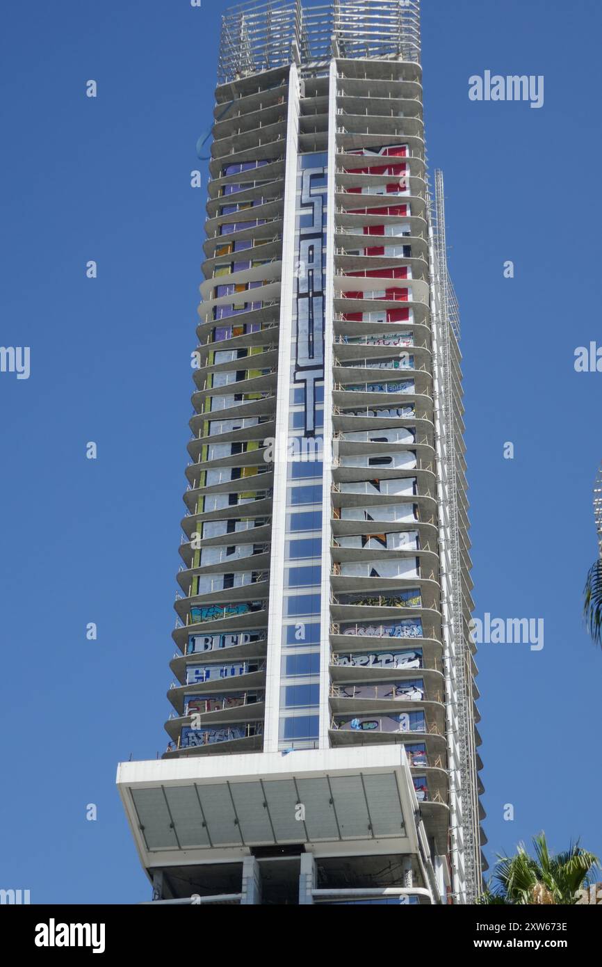 Los Angeles, California, USA 14th August 2024 Graffiti Towers, Graffiti ...