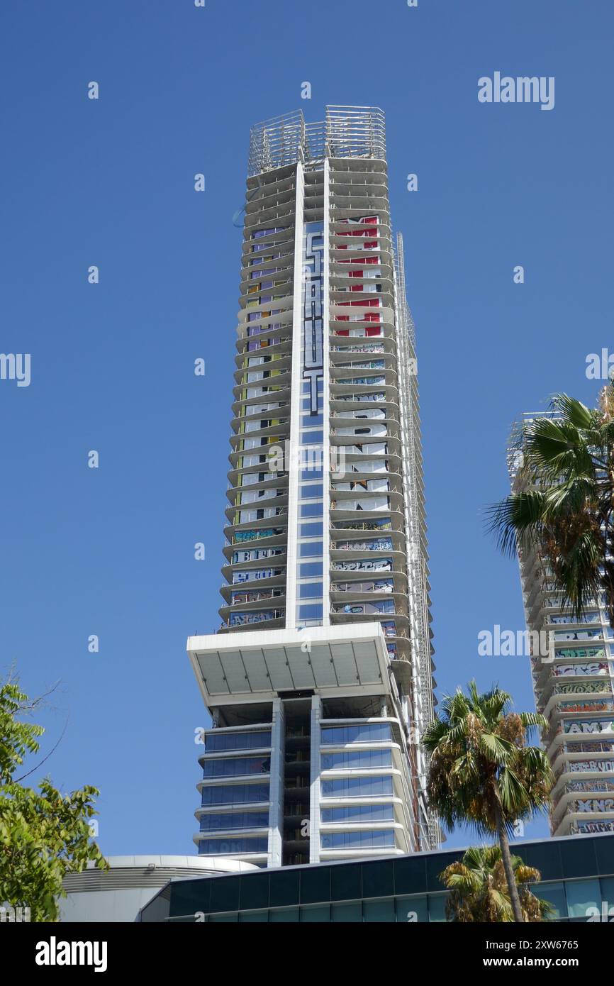 Los Angeles, California, USA 14th August 2024 Graffiti Towers, Graffiti ...