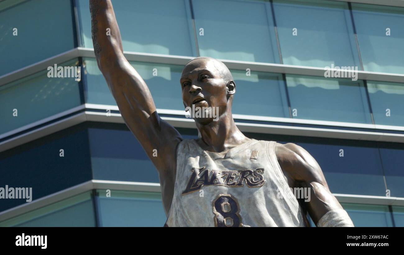 Los Angeles, California, USA 14th August 2024 Kobe Bryant Statue at ...
