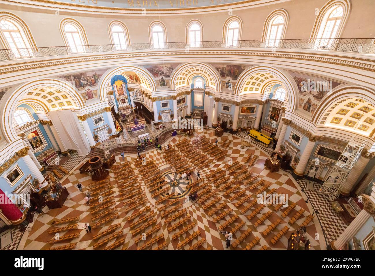 23 Mar 2023. Malta, Mosta. The Sanctuary Basilica of the Assumption of Our Lady, or Rotunda of ...