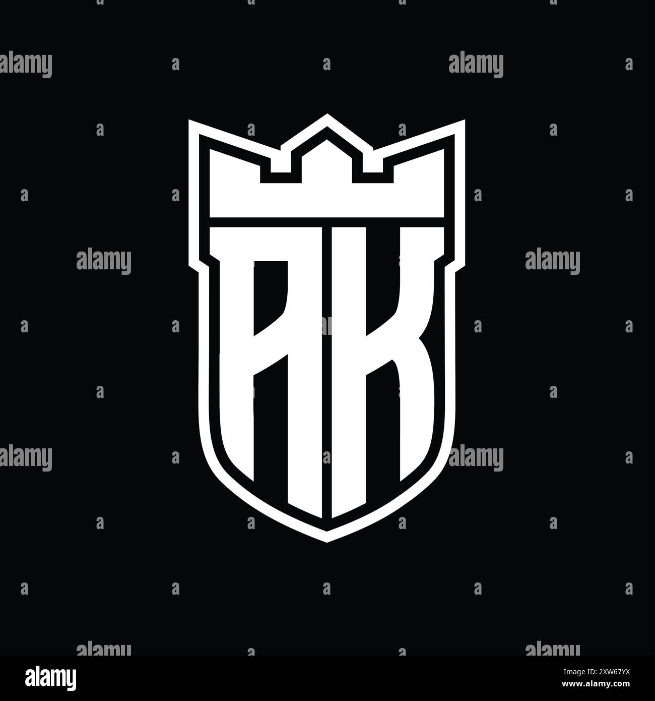 Letter ak logo hi-res stock photography and images - Alamy