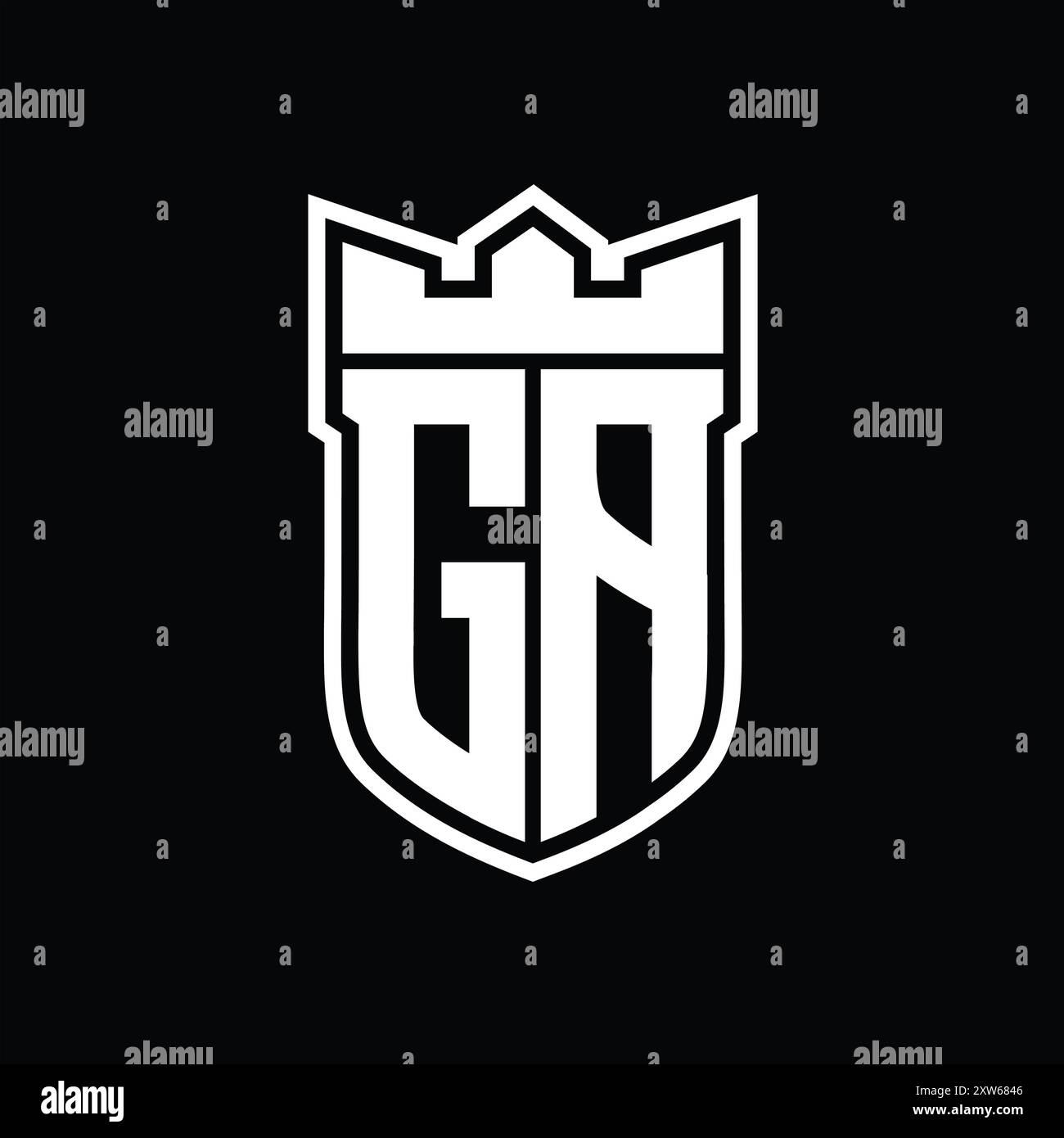 Ga creative logo hi-res stock photography and images - Alamy