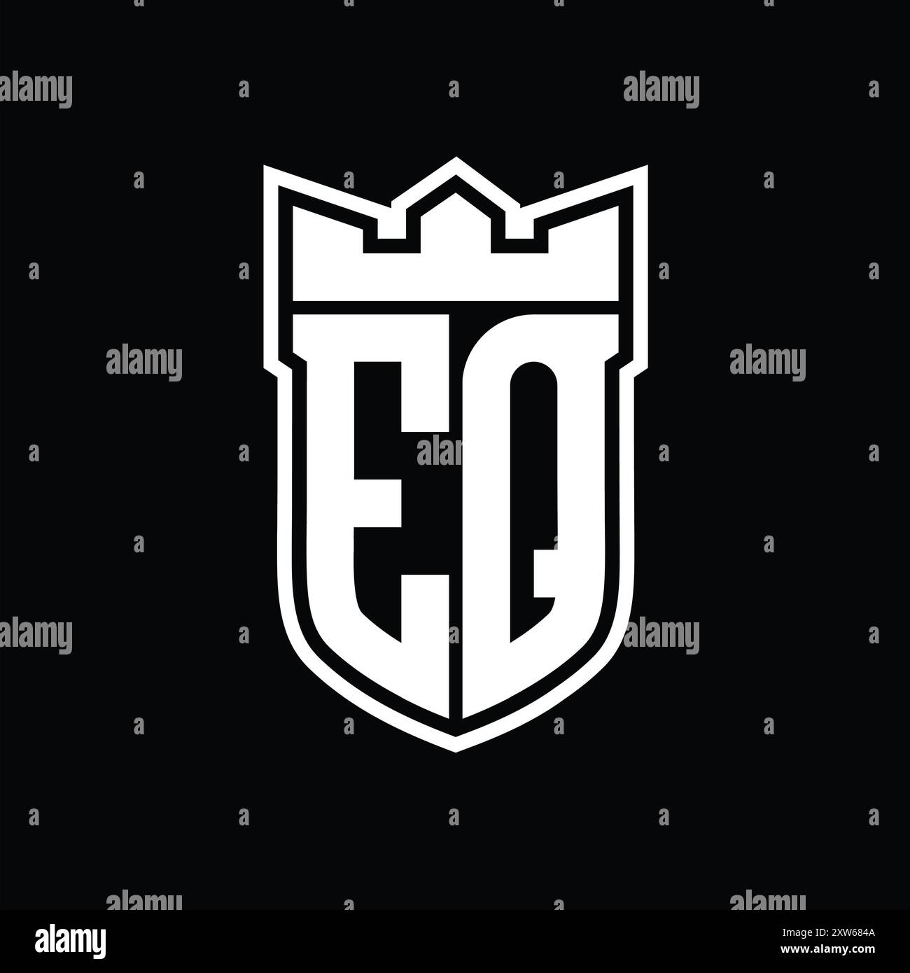 Letter eq logo hi-res stock photography and images - Alamy
